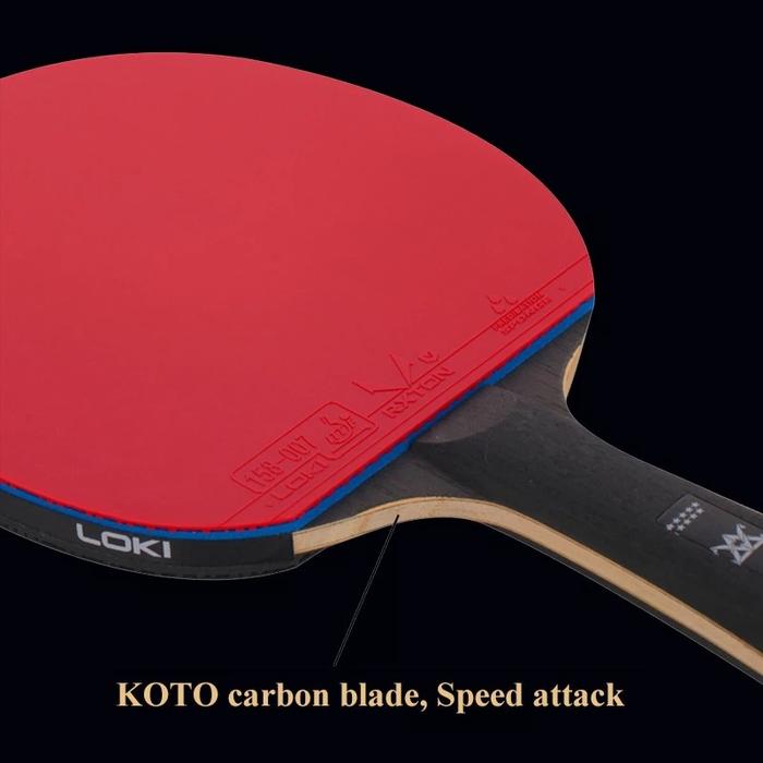 Jual Loki 9 Star Professional Table Tennis Racket Carbon Blade Pingpong ...
