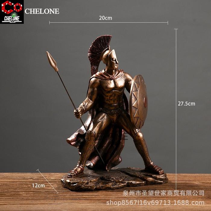Jual Patung Antik Retro Romawi Armor Warrior Samurai Armor - Lida Lida ...