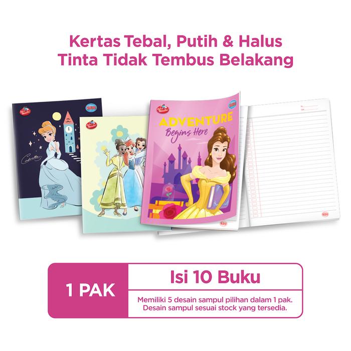 Jual Sidu Buku Tulis Disney Princess 38 Lembar - 10 Buku Sdu Eb 38 Pri ...