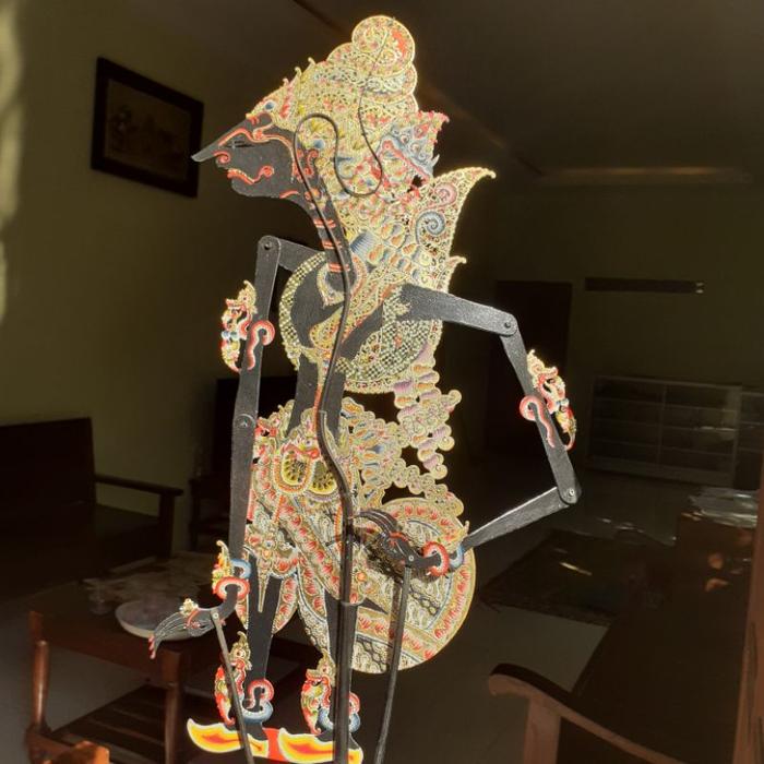 Jual Wayang kulit Batara Wisnu Alusan ukuran standar dalang - Jakarta ...