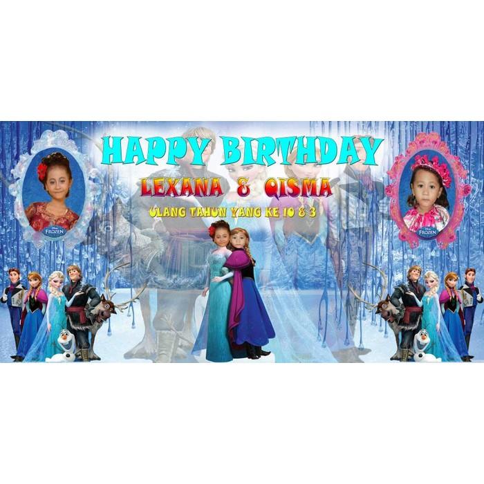Jual Backdrop Ultah tema frozen Semua Ukuran Ready - Kota Surabaya ...