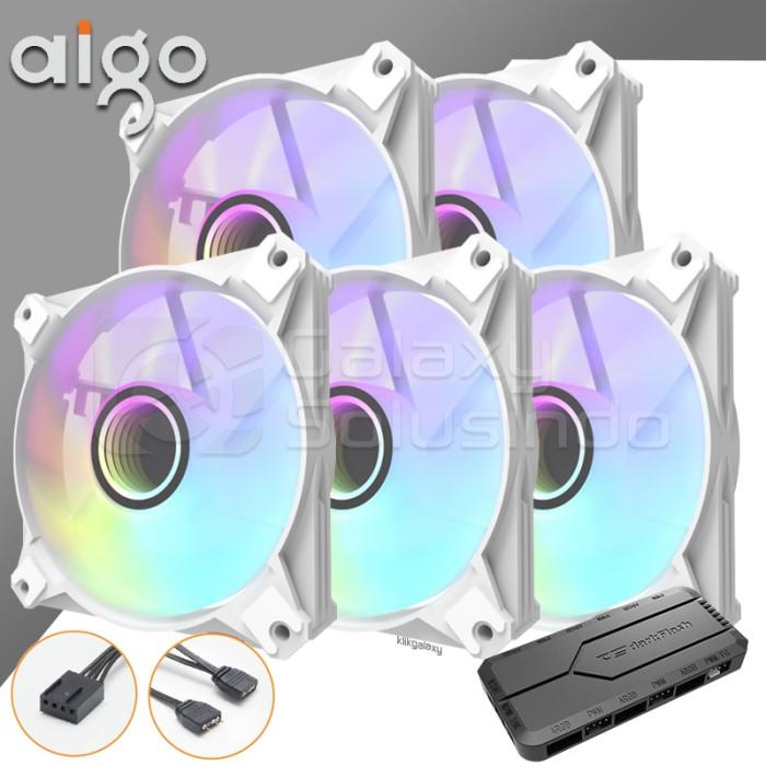 Jual AIGO DARKFLASH Infinity 8 ARGB 120mm 5in1 Case Fan - White ...