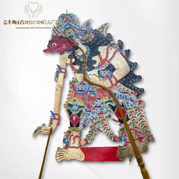 Jual Wayang Kulit Sapi Asli Rahwana Gapit Rotan Ukuran 60cm Standar ...