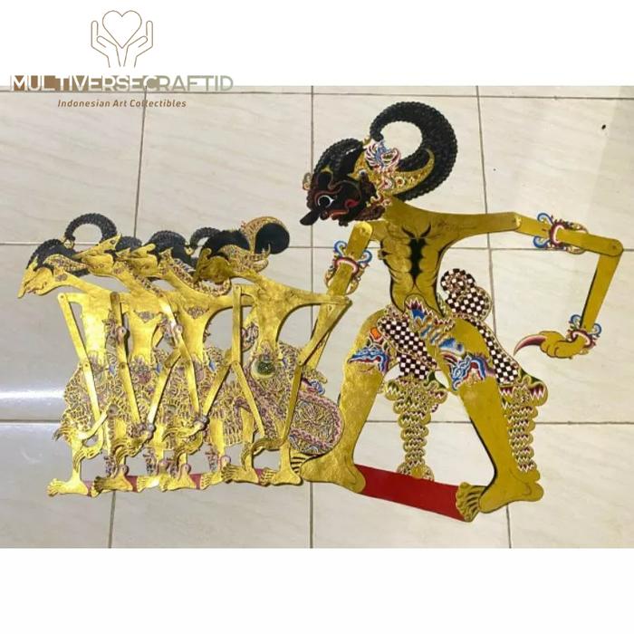 Jual Wayang Kulit Alusan 1 Set Pandawa Lima Emas Kulit Kerbau ASLI ...