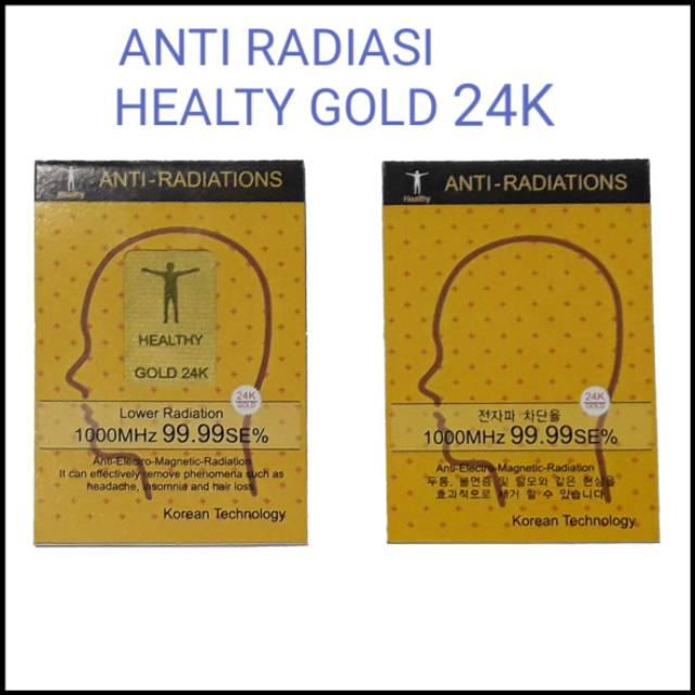 Jual Stiker Anti Radiasi Healthy Gold 99.99 Mengurangi Radiasi Dan ...