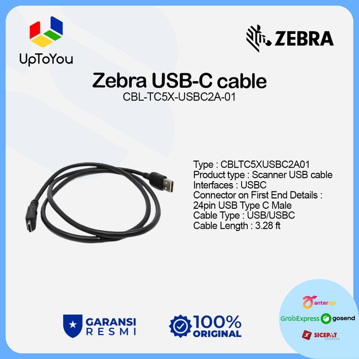 Jual Zebra USB-C cable - Jakarta Utara - UPTOYOUCOM | Tokopedia