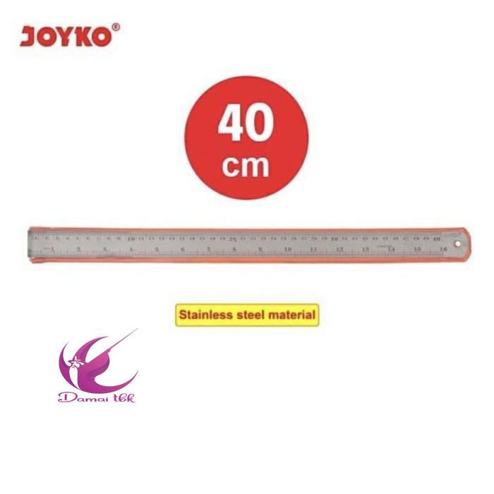 Promo Stainless Steel Ruler / Penggaris Besi Joyko RL-ST40 40 cm 40cm ...