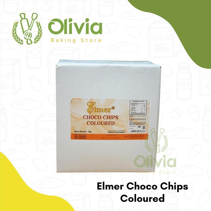 Jual Elmer Choco Chips Colour Half Round 1/2 Bulat 250 Gr - Jakarta ...
