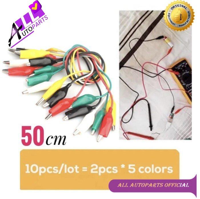 Jual Original Kabel 10 Set Capit Buaya 50 cm Aligator Clip - Jakarta ...