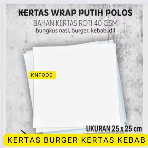 Jual kertas roti putih 1 rim 500 lembar 25x25 wrapping paper kertas ...