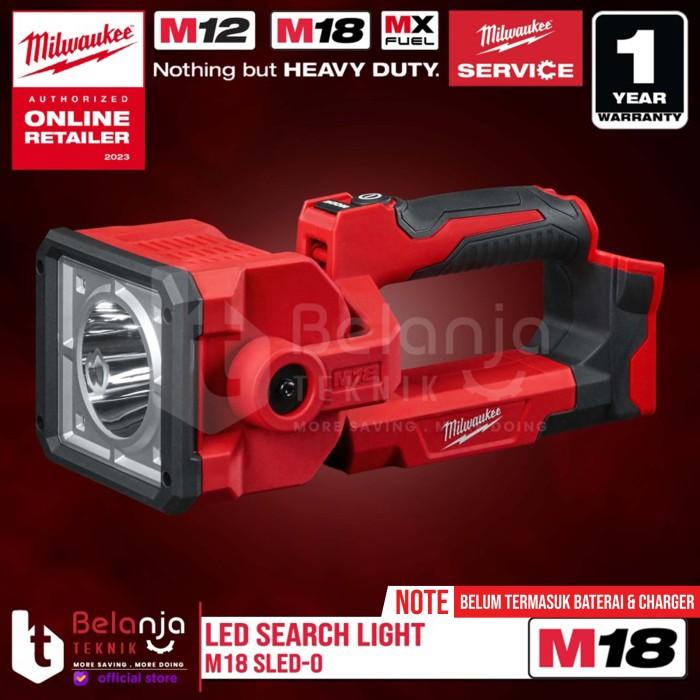 Jual Milwaukee Led Search Light M18 SLED-0 Lampu Senter Kerja 18V Unit ...