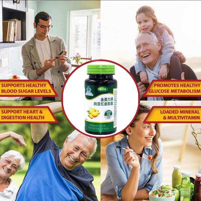 Jual Blood Vessels Cleansers Natto Red Yeast Capsules Cure Vascular Di ...