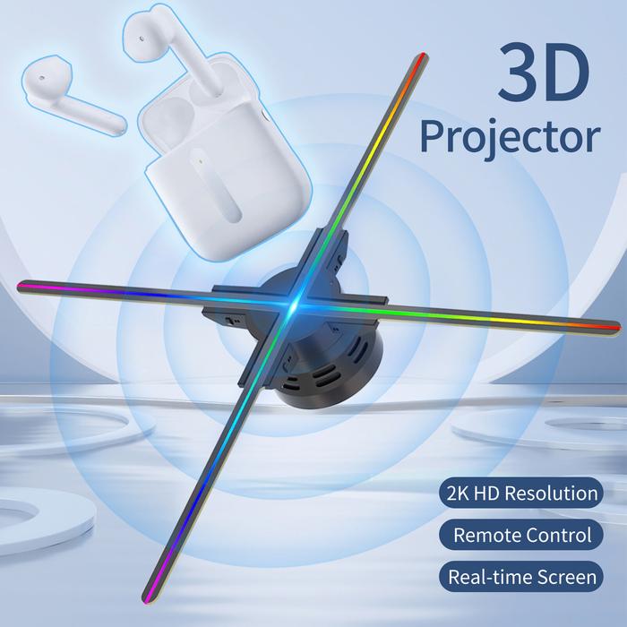 Jual Kipas Tampilan Iklan Proyektor Hologram 3D, Kipas Angin Dipasang ...