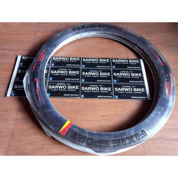 Jual velg rim 700c 6cm 36h fixie roadbike harga per pcs HITAM GA ADA ...