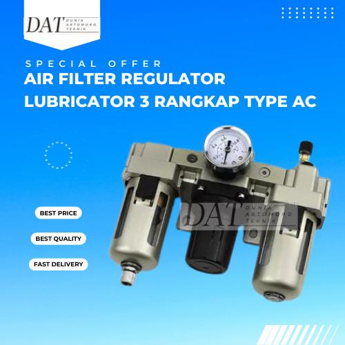 Jual AC 4000-04 Pneumatic Air Filter Regulator Lubricator 3 Baris 1/2 ...