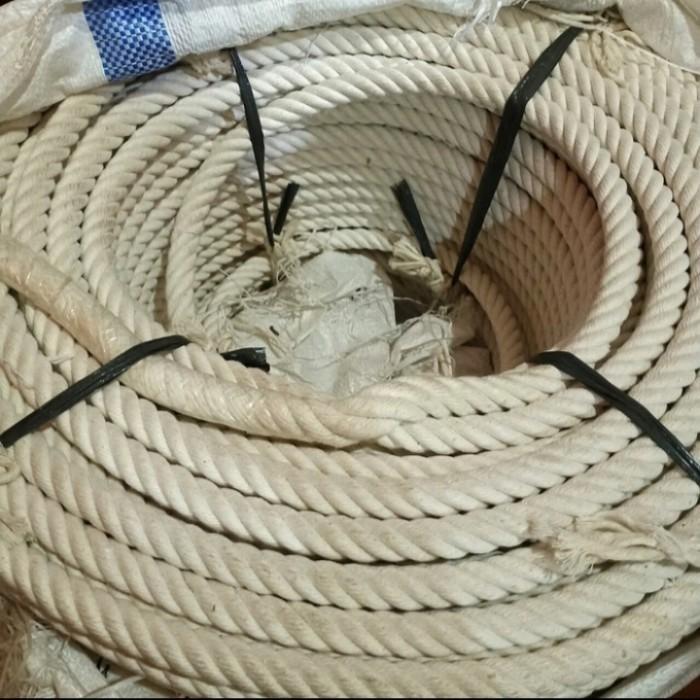 Jual Tali Tambang Besar Tambang Katun Tali Tambang putih Kuralon 12mm ...