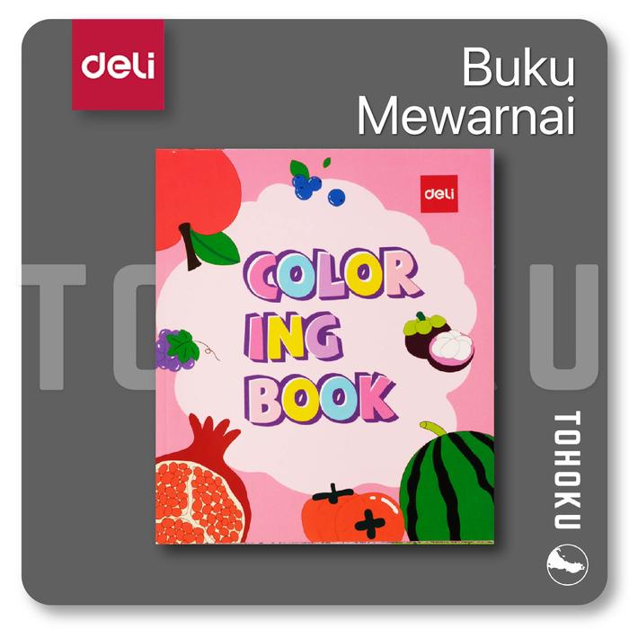 Jual Deli - Children Coloring Book / Buku Mewarnai Anak 12 Lembar ...
