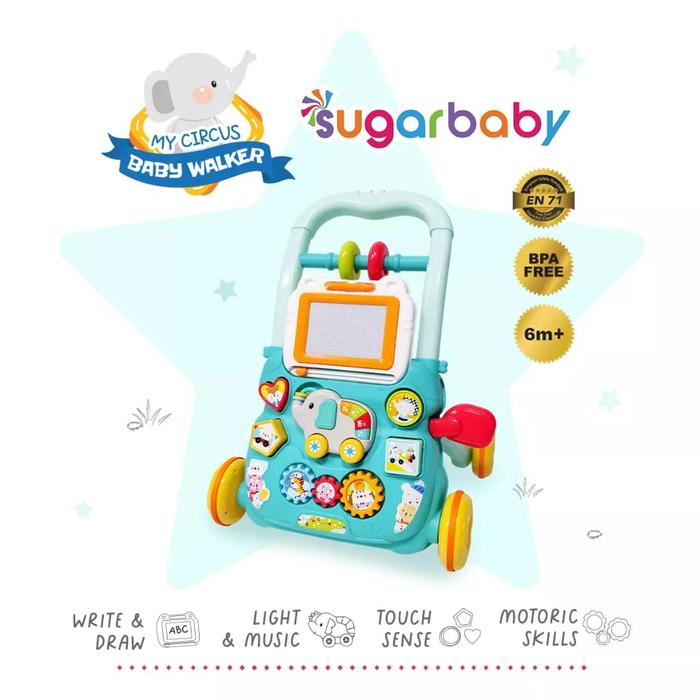 Jual Sugar Baby My Circus Push Walker | Baby Walker - GREEN - Jakarta ...