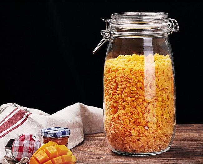 Jual Toples kaca kedap udara stoples kue kripik food container - 1 ...