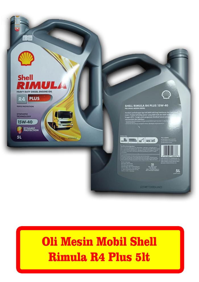 Jual Oli Mesin Mobil Shell Rimula 15w-40 R4 Plus 5lt - 45564 - - Kab ...