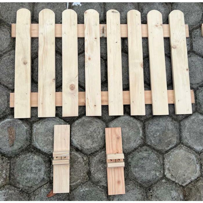 Jual Pagar Kayu Jati Belanda Pagar Decorasi Taman 100cmx50cm - Kota ...
