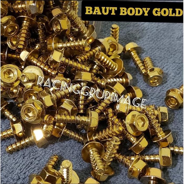 Jual BAUT BODY YAMAHA BAUT BODY GOLD TWO TONE BAHAN STANLIST - Kab ...