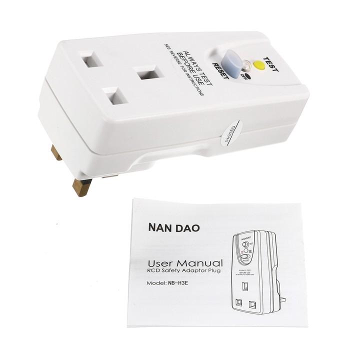 Jual GSJ 220V 13A RCD Safety Adapter Plug Power Circuit Breaker Socket ...
