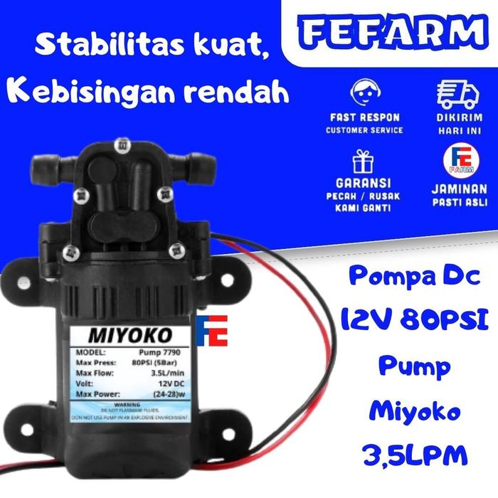 Jual Pompa Air Dc 12 Volt 80psi 3.5 LPM FEFARM SETART - Kota Semarang ...