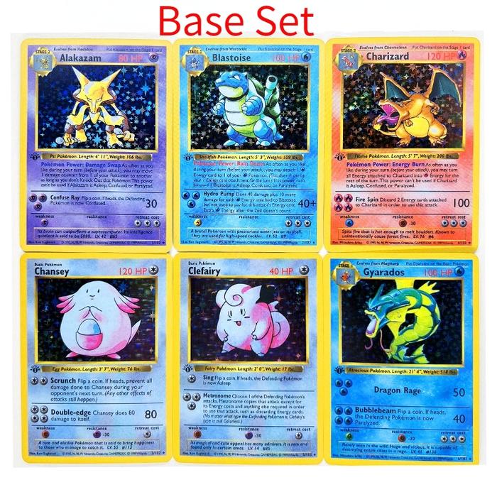 Jual Pokemon Base Set Team Rocket Jungle Fossil Charizard Pikachu Toys ...