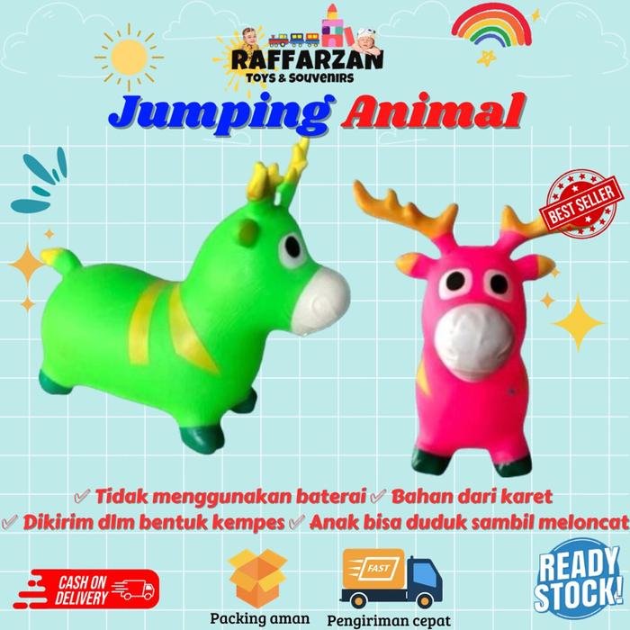 Jual Mainan Anak Kuda Kudaan Jumping Animal Kuda Karet Mainan Anak ...