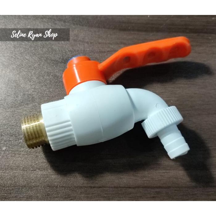 Jual Kran / Kran Tembok / Kran Tan Model Drat Kuningan 1/2" - Kota ...