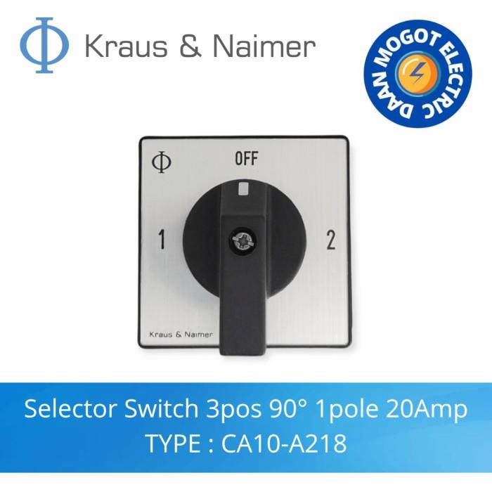 Jual Selector switch 3posisi 90° 1pole 20amp CA10-A218 Best - Kota ...