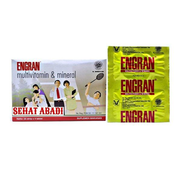 Jual Engran Strip - Suplemen Multivitamin Mineral - Isi 4 Kaplet ...