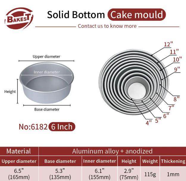 Jual Loyang Kue Bulat Bakest Alumunium Anodized Premium - Solid Round ...