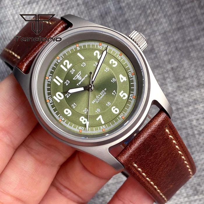 Jual Jam Tangan Pria Tandorio 36 mm Titanium Case 200m Dive Automatic ...