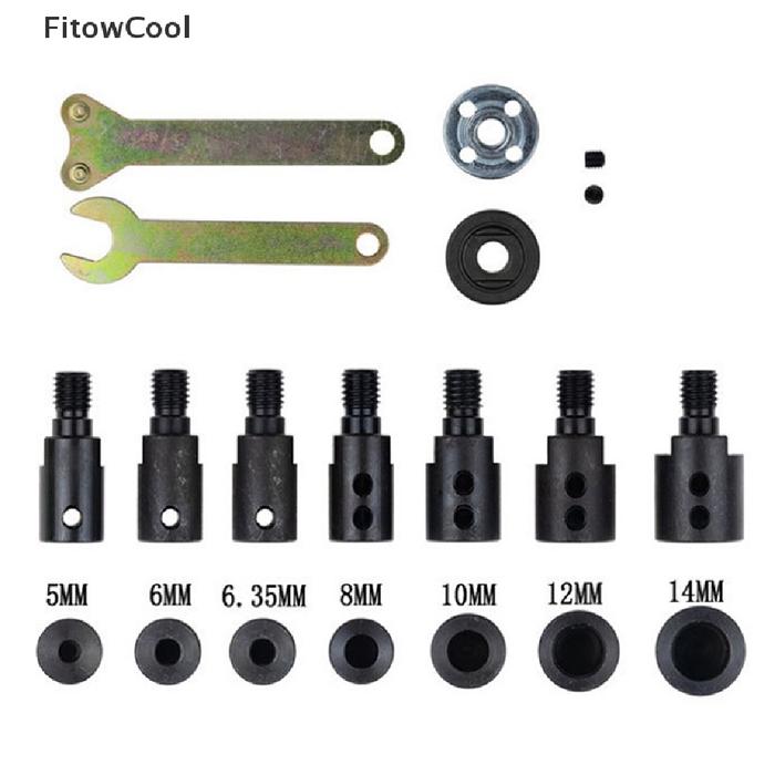 Jual Fcid M10 drill Saw Spindle chuck Adapter Gerinda Poles Shaft ...