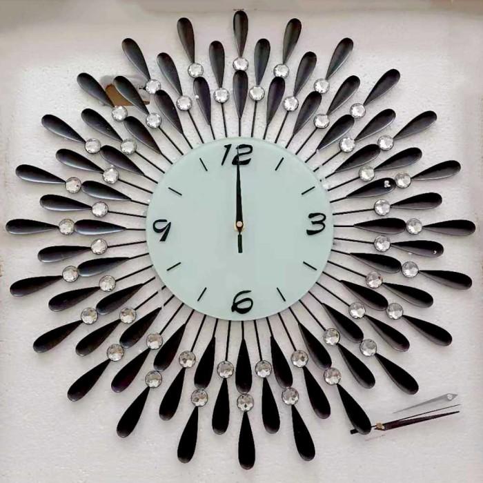 Jual Clock Jam Tempel Jam Dinding Unik Besar 3D Model Luxury Diamond ...