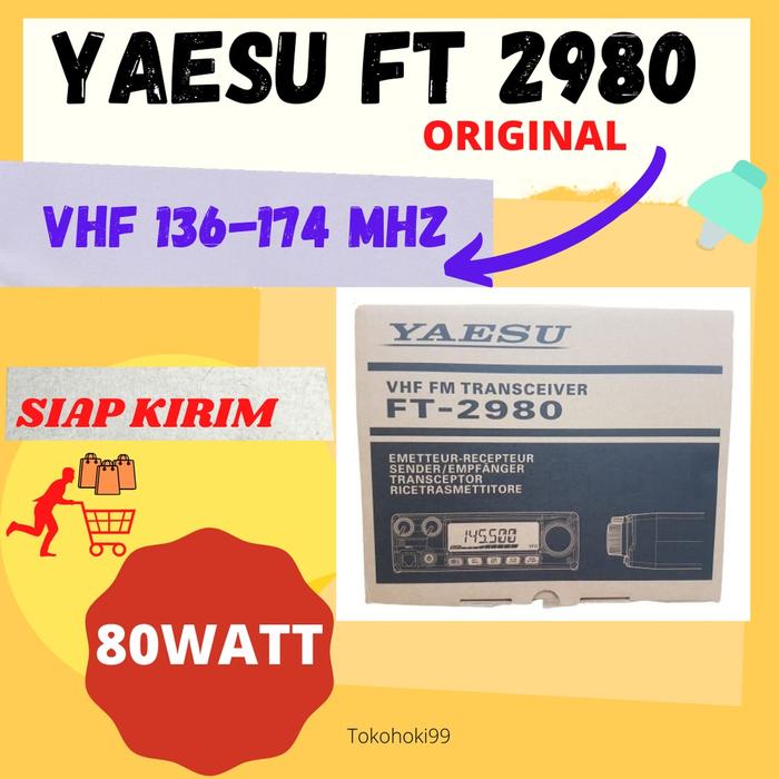 Jual Jual Radio RIG Yaesu FT 2980 VHF Baru Original Yaesu FT2980 Limited - Kota Tangerang ...