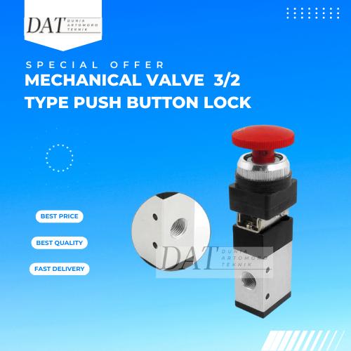 Jual Pneumatic Mechanical Hand Valve 3 Lubang 3/2 Type Push Button Lock - Jakarta Barat - DUNIA ...