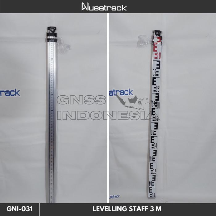 Jual RAMBU MISTAR BAK UKUR 3M3 METER LEVELLINGALUMINIUM STAFF 3 M Nivo ...