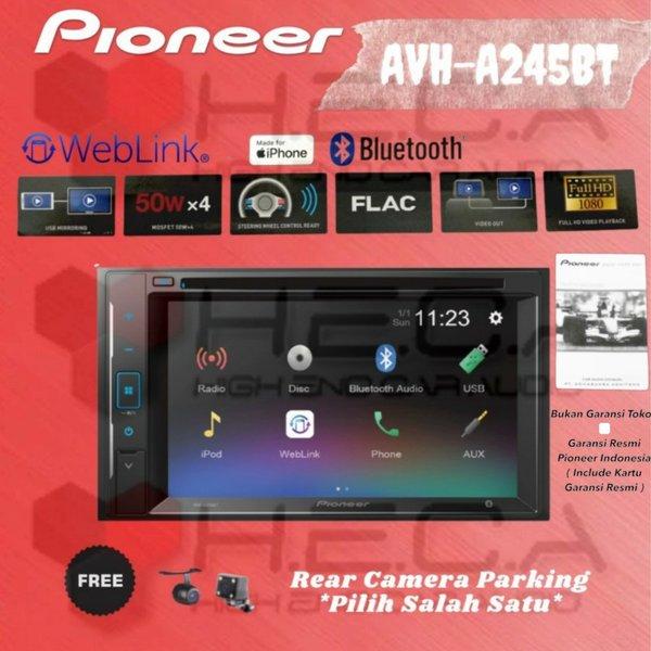 Jual Pioneer AVH-A245BT Head Unit Double Din AVH A245 BT Tape Audio + Cam - Jakarta Pusat ...