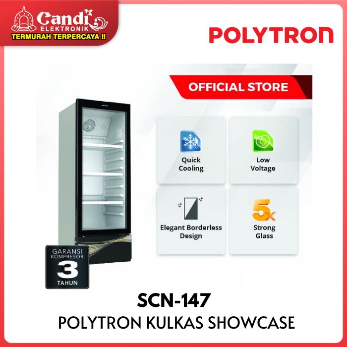 Promo POLYTRON Kulkas Showcase Kpasitas 140 Liter SCN-147 Cicil 0% 3x ...