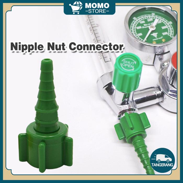 Jual Konektor Tabung Oksigen Nipple Nut Oxygen Flowmeter Connector ...