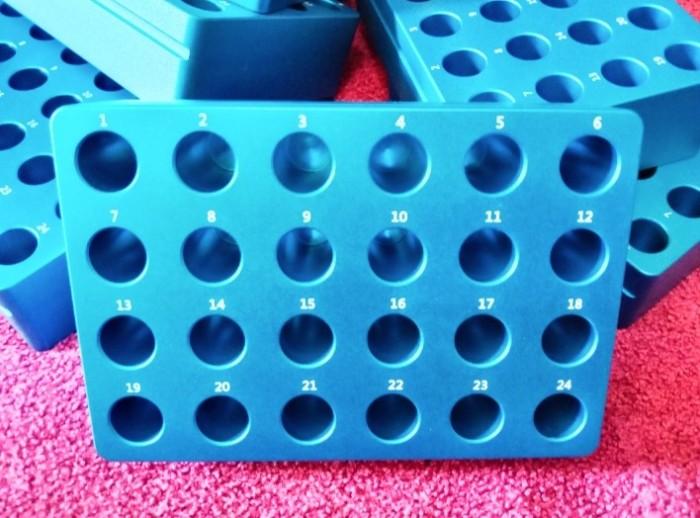 Jual Aluminium Cooling Block Tube Rack For Microtube 24 Well x 15 ml ...