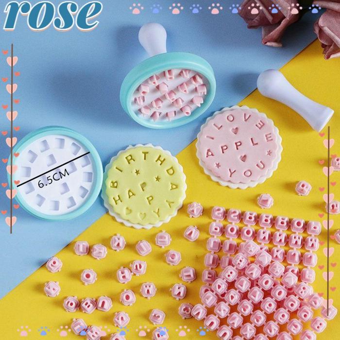 Jual ROSE Huruf Angka Cetakan Biskuit Kue Kering Custom Letter Mold ...