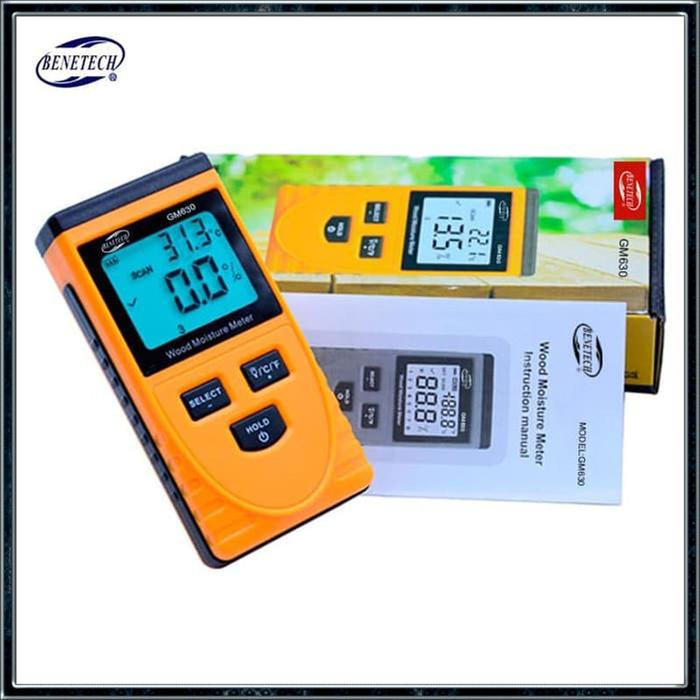 Jual Benetech ORIGINAL Moisture Tester GM630 Wood Kadar Air Kayu GM 630 ...