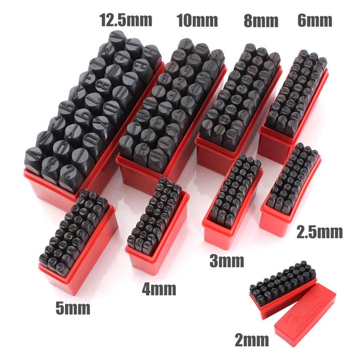 Jual Ks 27pcs Stamps Surat Set Pukulan Baja Logam Die Alat Case - Kab ...