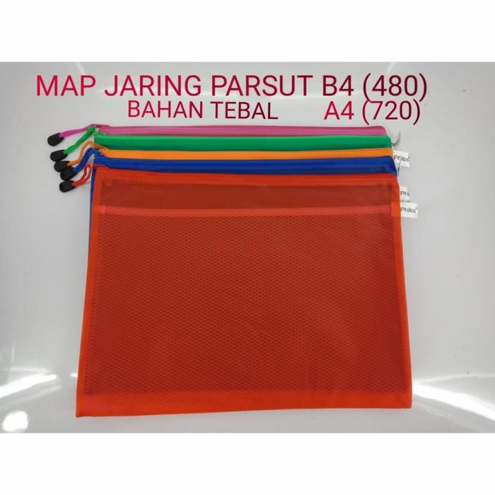 Jual Map Parasut Philos Map Jaring Map Parasut Resleting Map Buku ...