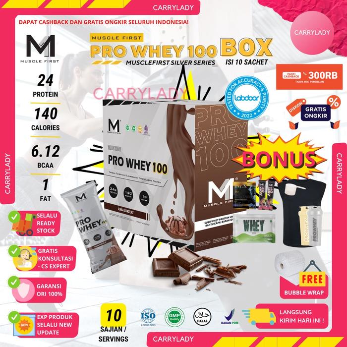Jual Muscle First M1 Pro Whey 100 kemasan BOX isi 10 saset 400 gram - Jakarta Timur ...