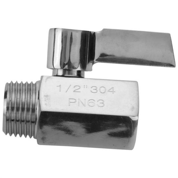 Jual 304 Stainless Steel Mini Ball Valve(1/2 Inch Female X Male) Npt ...